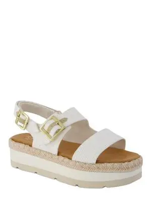 Toms Giana Flatform Sandal - White