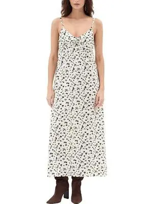 Deluc Rondella Floral Print Maxi Dress - Off White Printed