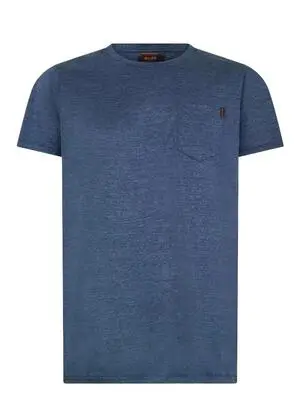 MOORER Bruzio T-shirt - Blue