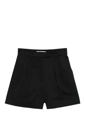 Max Mara Pleated Bermuda Shorts - Black