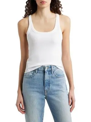 Rag & Bone The Essential Rib Tank - White
