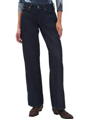 Rag & Bone Saige Low Rise Straight Leg Jeans - Twirinse