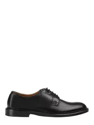 DOUCAL'S Leather Lace-up Derby Shoes - Black