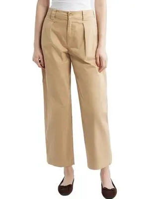 Madewell Barrel-leg Chino Pants - Fawn