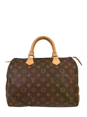 LOUIS VUITTON 1999 Speedy 30 Monogram Handbag - Brown
