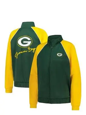 G-III 4HER BY CARL BANKS Bay Packers Replay Full-zip Track Jacket - Green