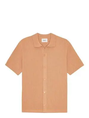 Nn07 Organic Cotton Short Sleeve Cardigan - Coralshell
