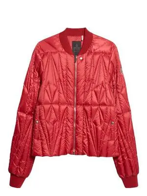 Moncler Geocamo Flight Down Bomber Jacket - Red