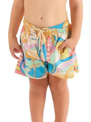 Kenny Flowers Upf 50 Paradisoboys Swim Trunks - Yellow