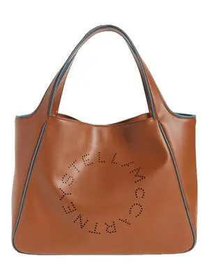 Stella McCartney Perforated Logo Faux Leather Tote - Brandy