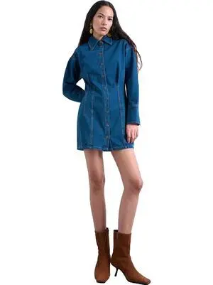 TOPSHOP Denim Mini Shirtdress
