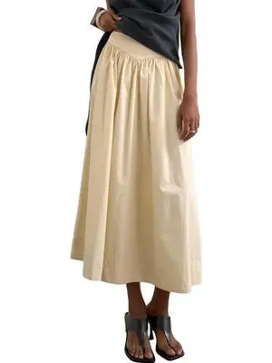 Topshop Saloon Maxi Skirt - Buttermilk