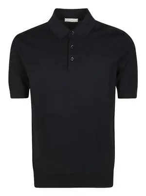 PAOLO PECORA Cotton Polo Shirt - Blue