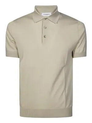 PAOLO PECORA Polo Shirt With Logo - Beige