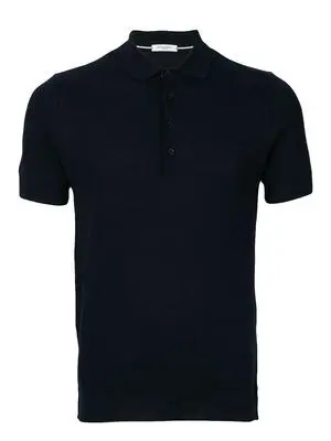 PAOLO PECORA Cotton Polo Shirt - Blue