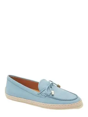 TOD'S Raffia Trim Boat Shoe