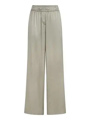 Brunello Cucinelli Silk Trousers - Green