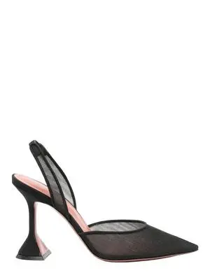 Amina Muaddi Holli Slingback Pumps - Black