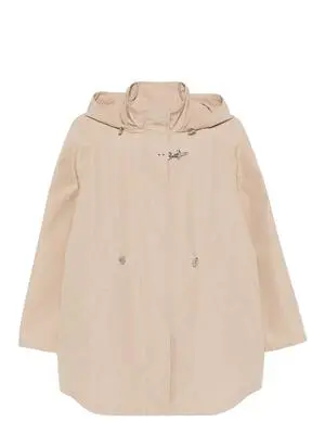 FAY Midi Parka Coat White