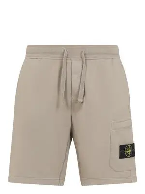 Stone Island Cotton Bermuda Shorts - Beige