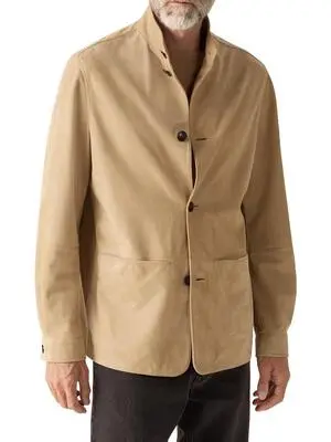 Zegna Suede Chore Jacket - Beige