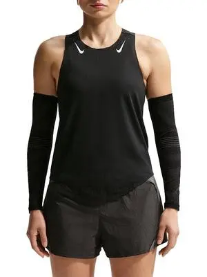 Nike Aeroswift Dri-fit Adv Running Singlet - Black/white