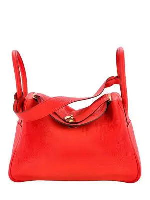 HERMES Lindy Bag Clemence 30 - Rouge De Coeur
