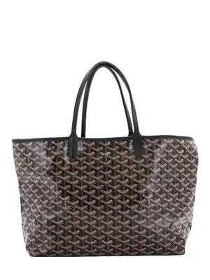 Goyard Saint Louis Tote Coated Canvas PM Black