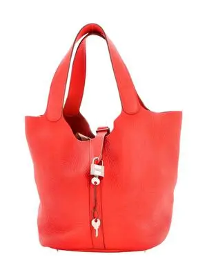 HERMES Picotin Lock Bag Clemence Gm - Rouge Pivoine