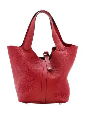Hermès Picotin Lock Bag Clemence Mm Red