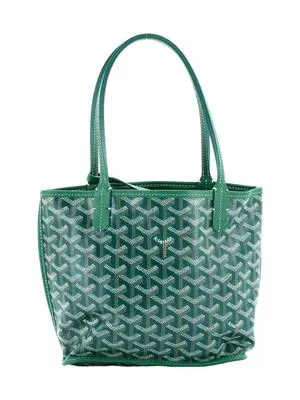 GOYARD Anjou Reversible Mini Tote Coated Canvas - Green