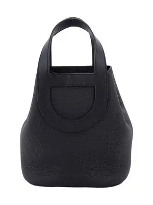 HERMES In-the-loop Bag Clemence With Swift 18 - Noir