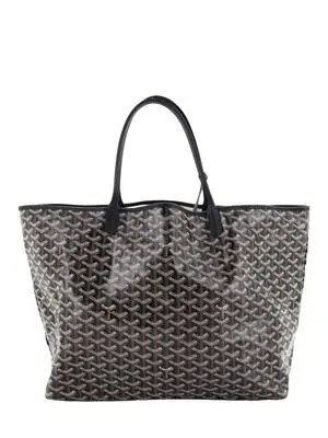 GOYARD Saint Louis Gm Tote Coated Canvas - Black