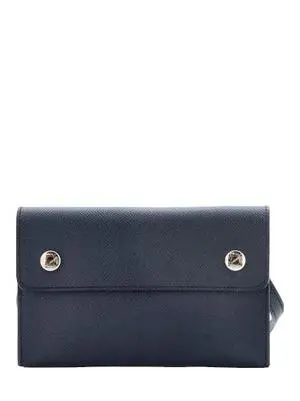 Hermès Double Snap Pochette Crossbody Epsom - Blue