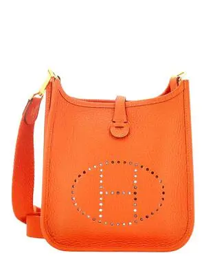 HERMES Evelyne Bag Gen Iii Clemence Tpm - Orange Minium
