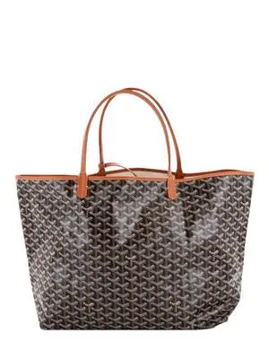Goyard Saint Louis Tote Coated Canvas Gm Black