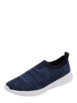 KINGSIZE Athletic Knit Stretch Sneakers - Navy Marl