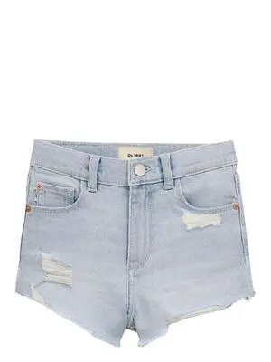 DL1961 Lucy High Rise Denim Shorts - Poolside Distressed