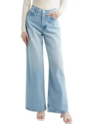 REFORMATION Cary High Waist Slouchy Wide Leg Jeans - Arena