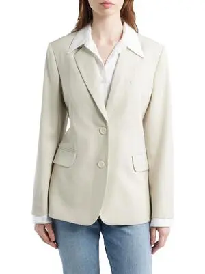 Rag & Bone Layered Wool Blazer - Ivory
