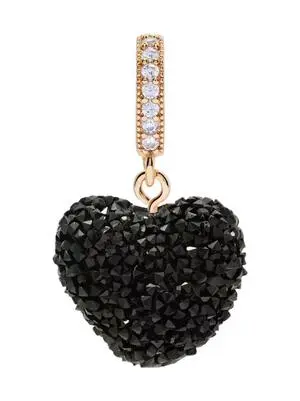 CRYSTAL HAZE Jelly Heart Pendant Connector - Black