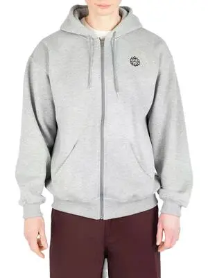 SOCIETE ANONYME Drawstring Zip Hoodie - Grey
