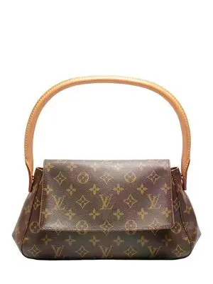 LOUIS VUITTON 2003 Monogram Mini Looping Shoulder Bag - Brown