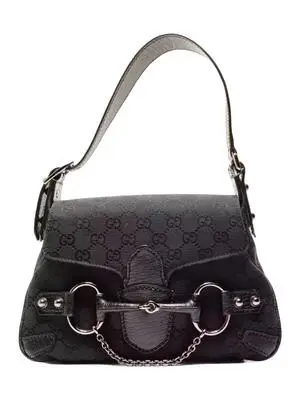 Gucci 2000s Horsebit Shoulder Bag - Black