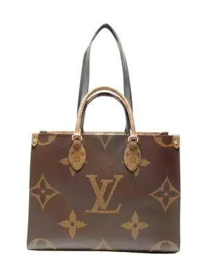 LOUIS VUITTON 2020 On The Go Mm Monogram Tote Bag - Brown