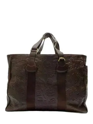 Loewe 2006 160th Anniversary Logo-embossed Tote Bag - Brown