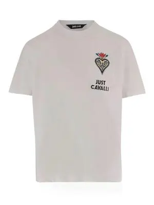 Just Cavalli Short-sleeve Heart-print T-shirt - White