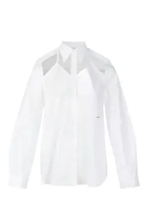 PUSHBUTTON Cut-out Shirt - White