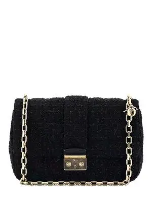 Dior Miss Tweed Flap Shoulder Bag - Black