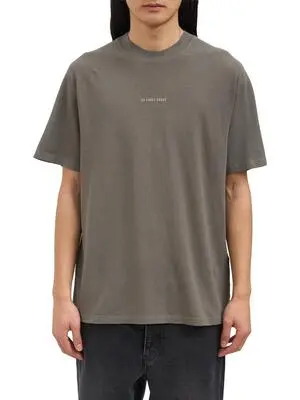 44 LABEL GROUP Cotton T-shirt With Logo - Grey